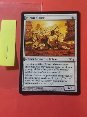 2003 Magic The Gathering Mirrodin #208 Mirror Golem, UC, Artif Crea ...