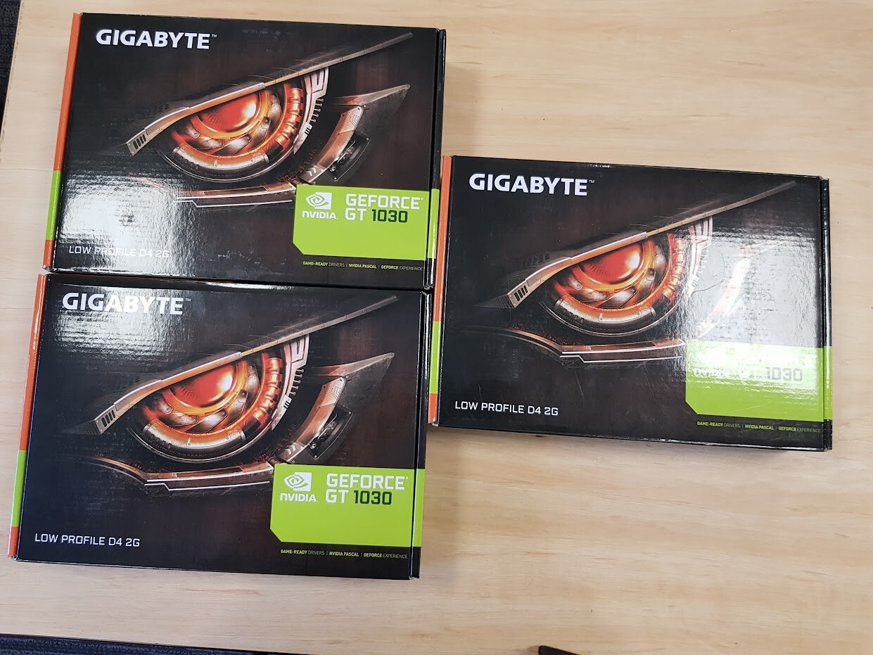 GIGABYTE GeForce GT 1030 Low Profile D4 2GB GDDR4 Graphics Card - GV ...