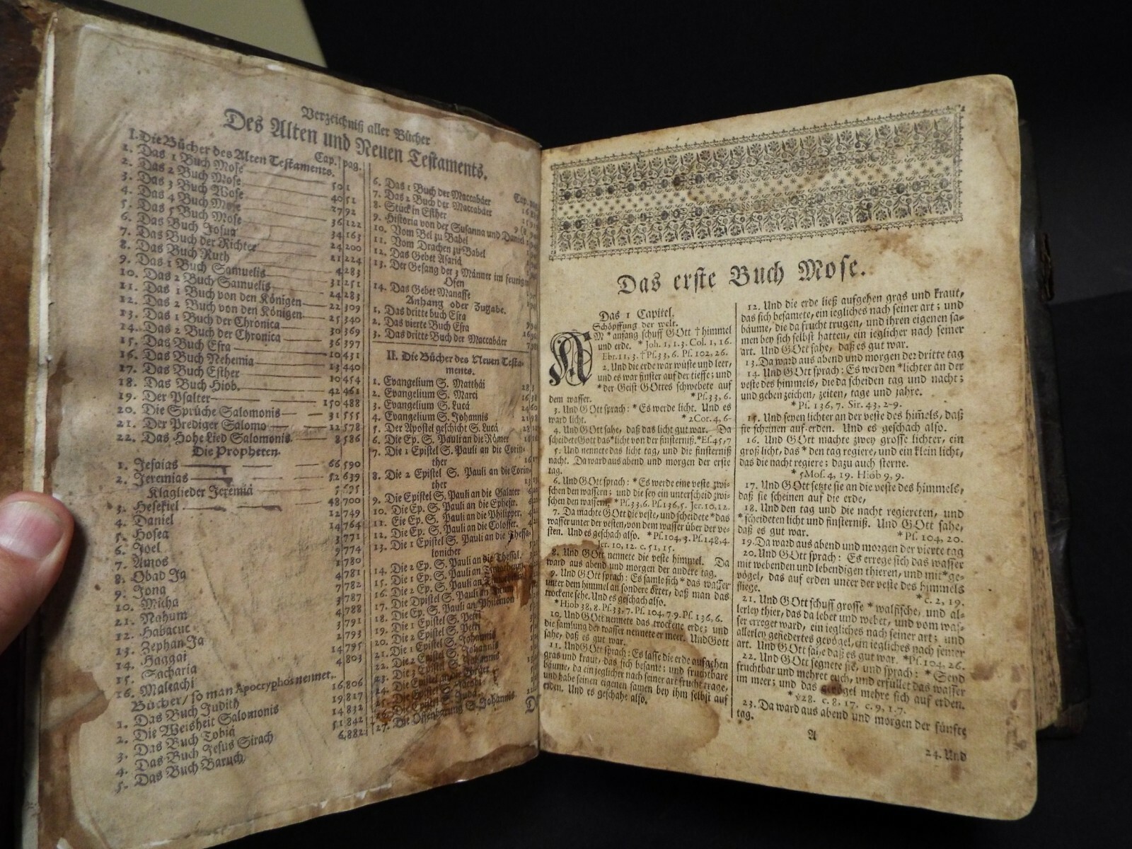 1743 Christopher Saur-2nd Bible printed in America- 1st European ...