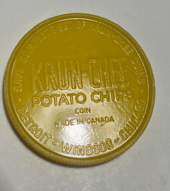 VINTAGE 1960'S KRUN-CHEE POTATO CHIPS COIN#12 BATTLE SHIPS RCN GRILSE ...