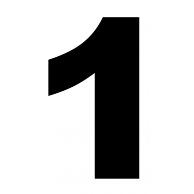 numérotation 1 - 10x5.6cm - Sticker/autocollant | eBay