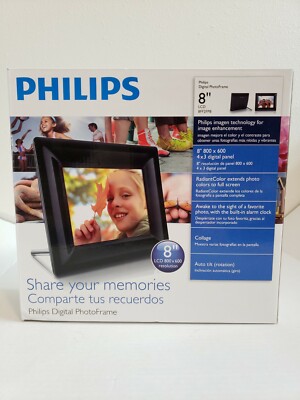 PHILIPS Digital Photo Frame 8"in model 8FF2FPB Pre-owned. | eBay