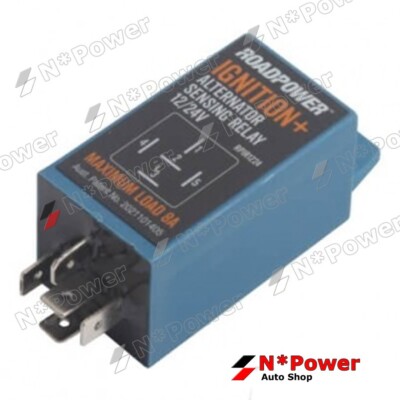 Roadpower Ignition+ 12/24V Alternator Sensing Relay 3 Wire Hook Up 8AMP ...