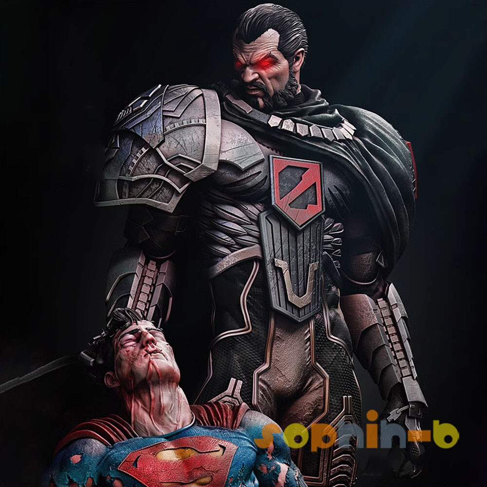 General Zod vs Super Man 1:6 Resin Model Kit Unpainted 3d Print GK ...