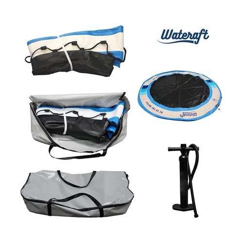 Inflatable Floating Raft 8' Round Mesh | eBay