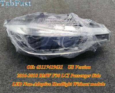 63117419622 OEM 2016-2018 BMW F30 LCI Right Passenger LED Non-Adaptive ...