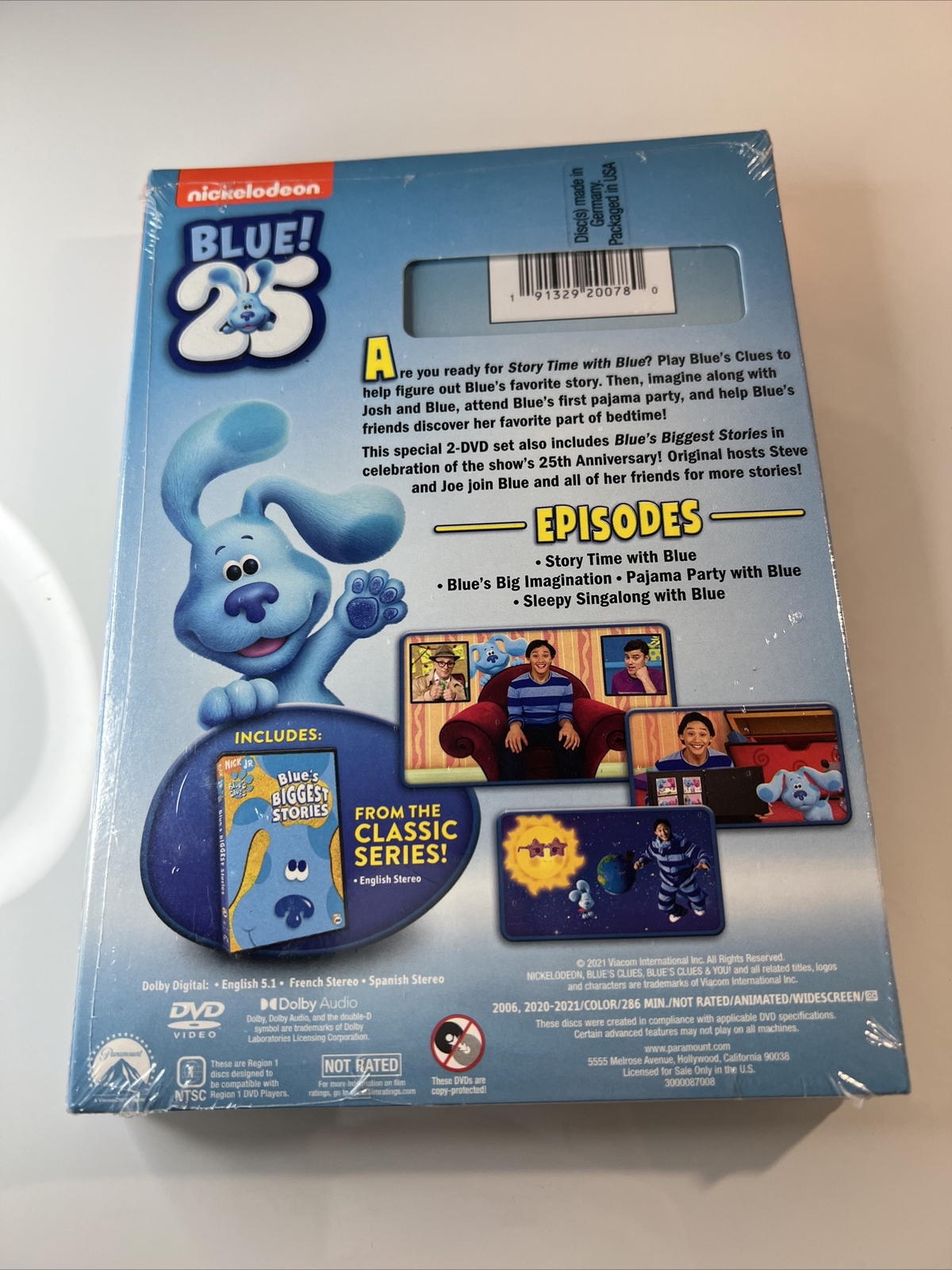 BLUE'S CLUES & YOU! STORY TIME WITH BLUE NEW DVD 191329200780 | eBay
