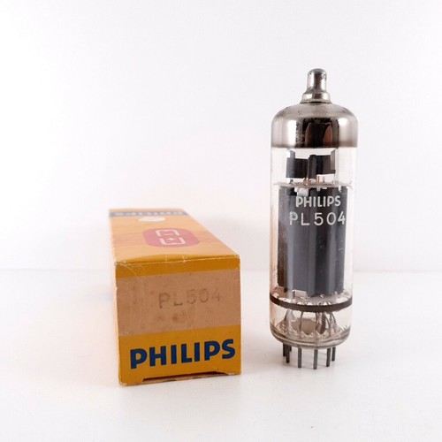 1 X PL504 PHILIPS TUBE. 1950s PROD. COPPER RODS. PLUS DISPONIBLES NOS ...