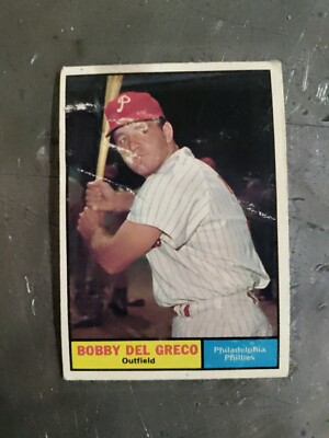 1961 Topps* Baseball Card # 154 Bobby Del Greco poor read description ...