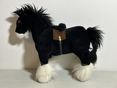 Disney Store Pixar Brave Angus Meridas Black Horse Stuffed Animal Plush ...