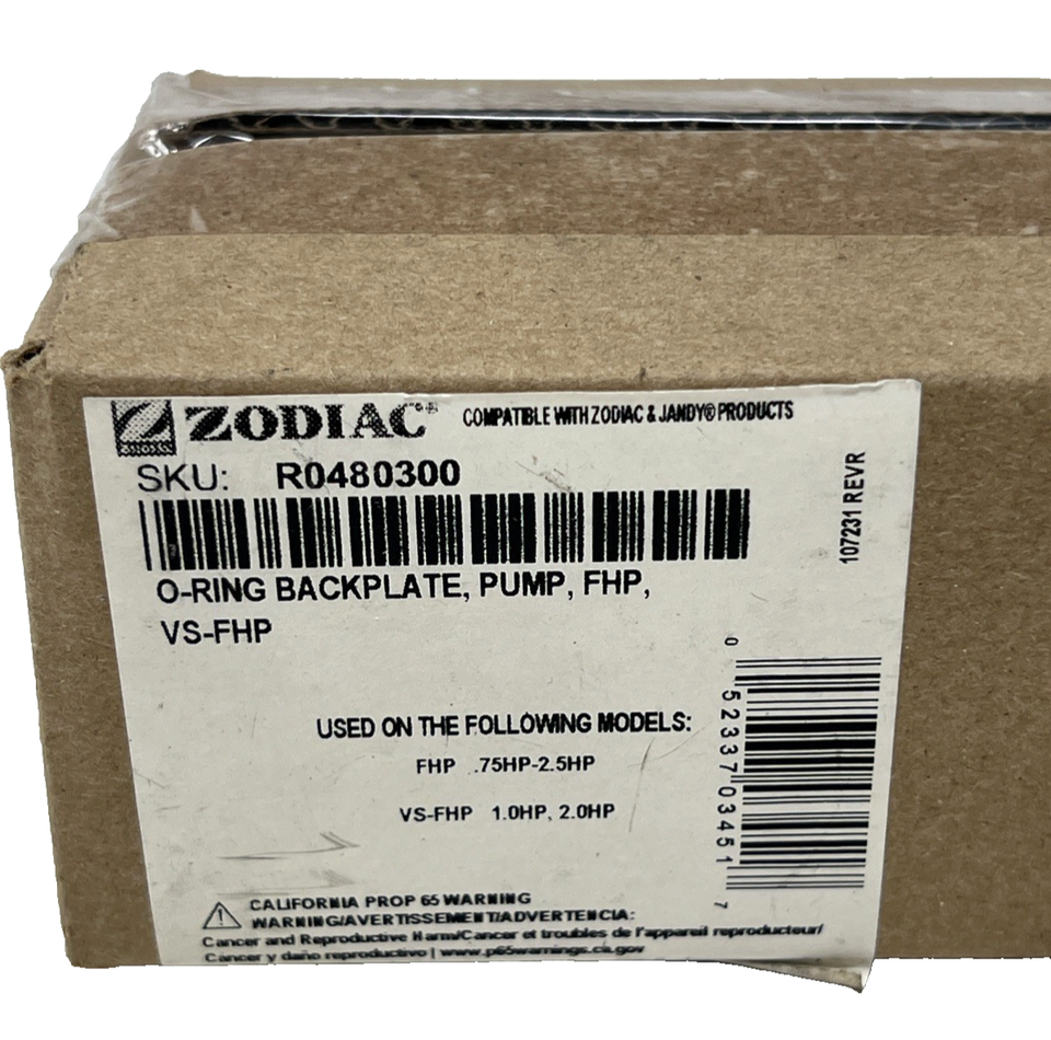 Jandy R0480300 O-Ring Backplate, Pump, FHP, VS-FHP (ZODIAC) | eBay