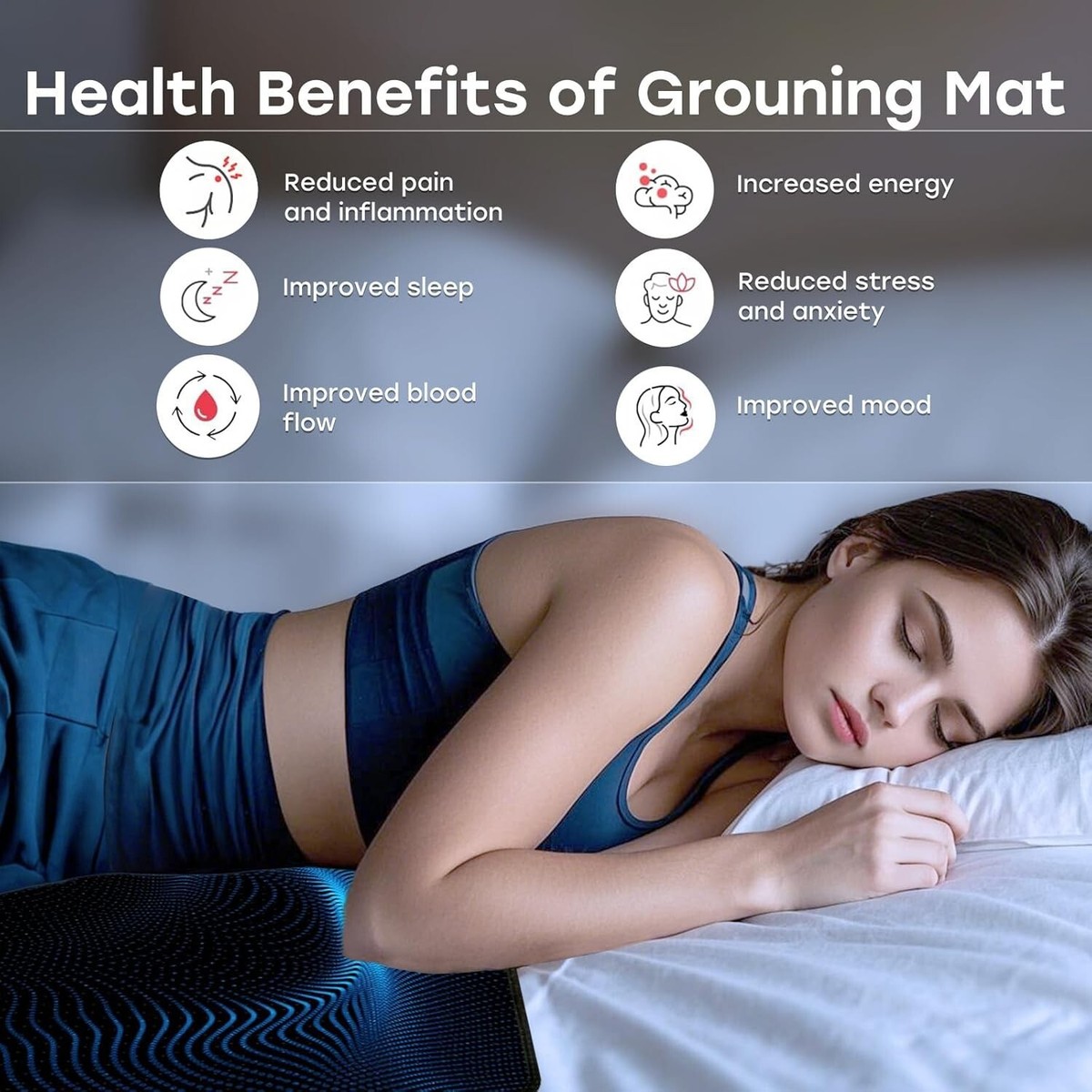 Pmf Mat Full Body Grounding Grounding Bed Mat With Grounding Cord ...