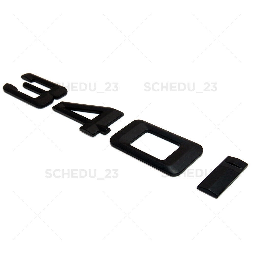 Matte Black 340i Logo Emblem Replace Badge Car Trunk Lid M Series ...