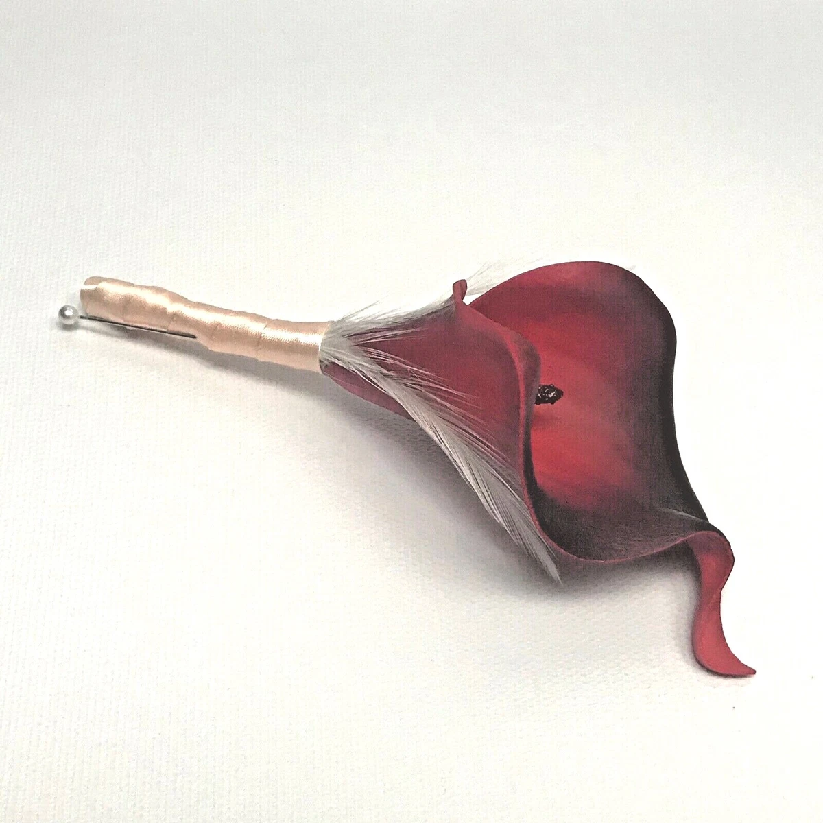 Red Mini Calla Lily Boutonniere