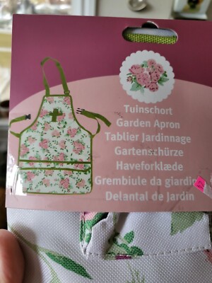 New!Esschert Design Garden Apron Roses Blumenmuster Print Long Tool ...
