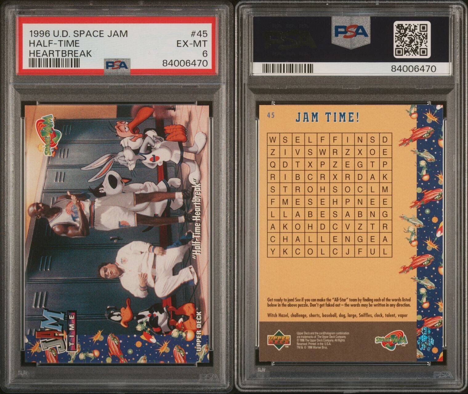 1996 Upper Deck Space Jam - Jam Time! #45 Bugs Bunny, Stan Podolak ...