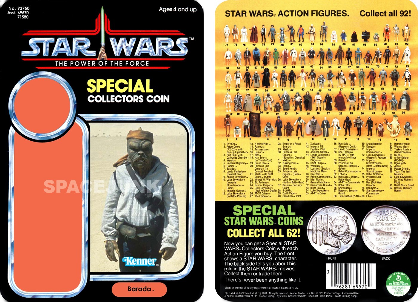Star Wars Power of the Force (1985) Barada Cardback | eBay