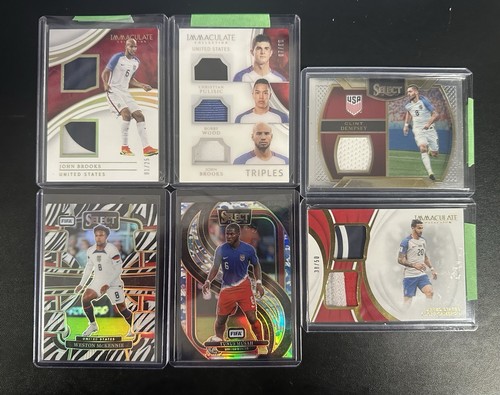 USA Soccer Lot — 4 Jersey/Patch Cards & 2 Low Numbered Cards — Rare ...