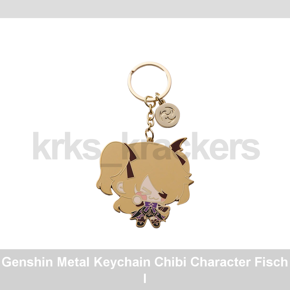 Genshin Metal Keychain Chibi Character Fischl | eBay