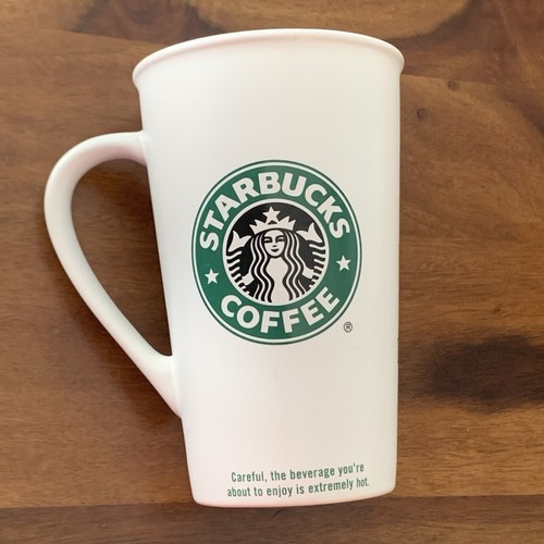Vintage 2005 Starbucks Green Mermaid Logo Coffee Mug White Grande Tall ...