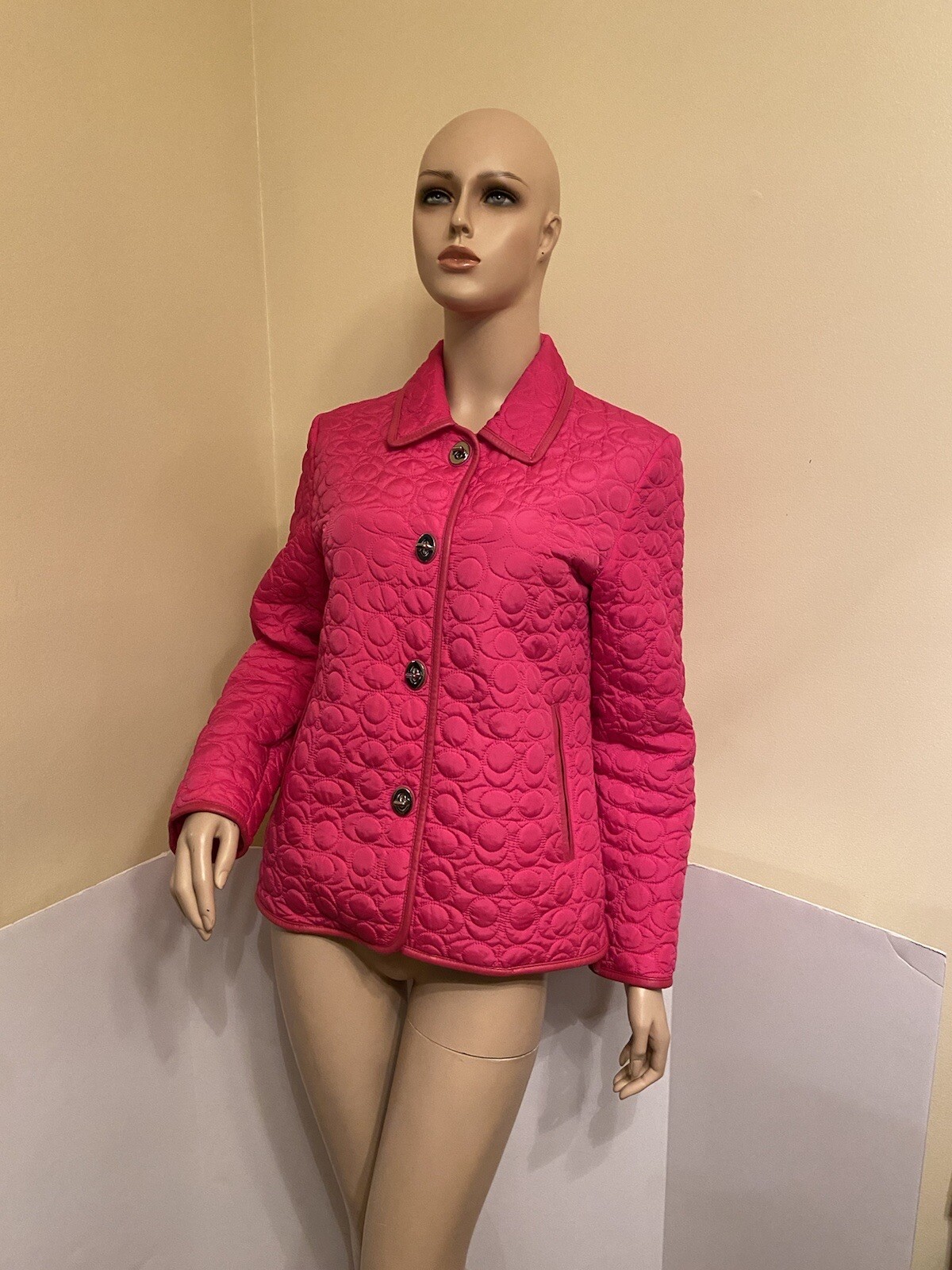 Coach Logo Pattern Pink