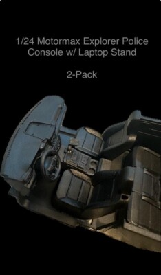 1/24 MOTORMAX EXPLORER POLICE CONSOLE FIRE EMS CUSTOM LED BUILD 2-PACK ...