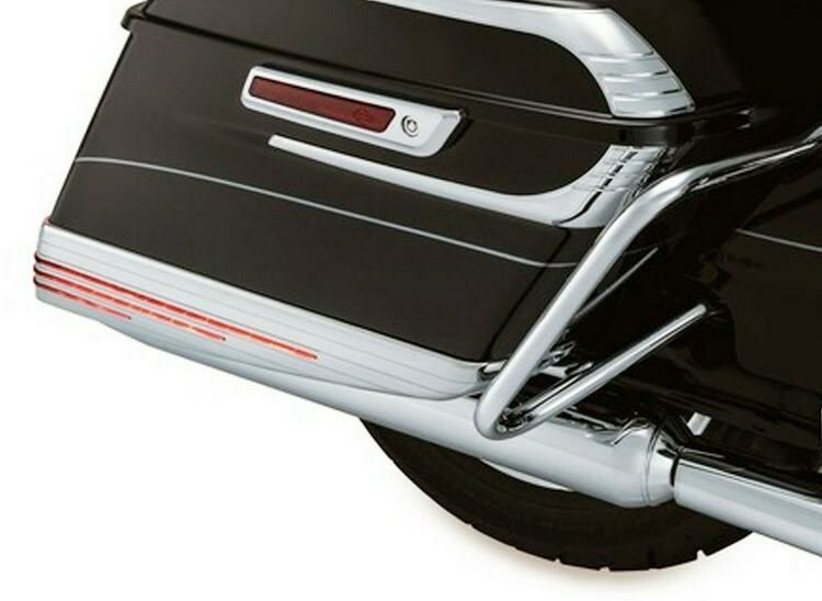 Black Tri-Line Saddlebag Accent Decals FOR HARLEY 2014-2021 Road Glide ...
