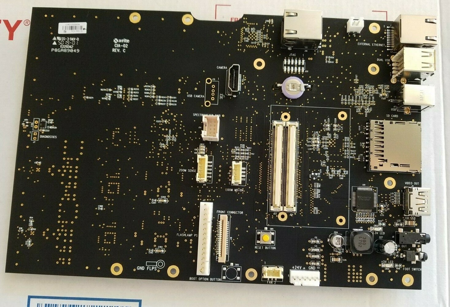 X-RITE CIA-02---SS-3 94V-0 E229342 P8GA89049 CIRCUIT BOARD ---S019-01 ...