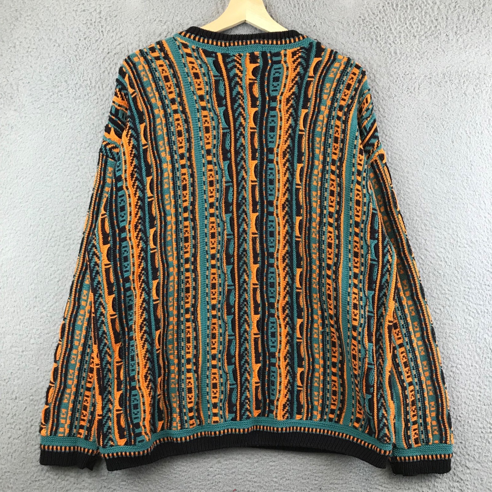 Vintage Lavane Sweater Coogi Style Textile 90s Grail size XL | eBay