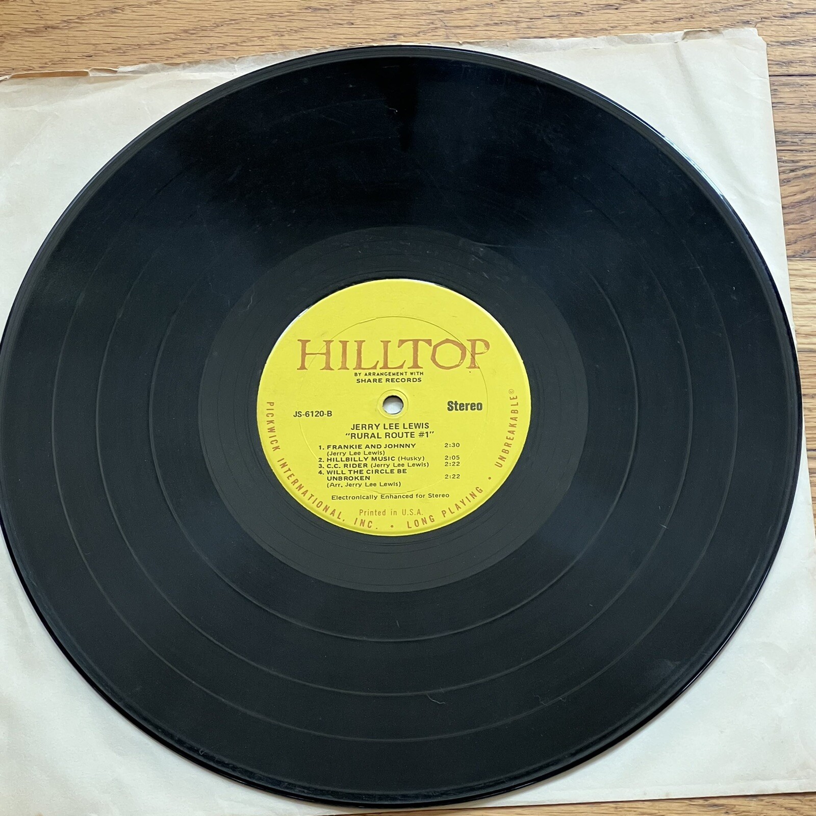 Jerry Lee Lewis Rural Route #1 LP Hilltop Pickwick Sun Lewis Boogie C C ...