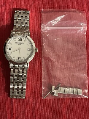 Raymond Weil Toccata 5593 Unisex Diamond Mother Of Pearl New Battery ...