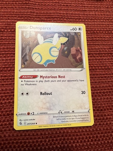 Pokémon TCG Dunsparce Fusion Strike 207/264 Regular Uncommon | eBay