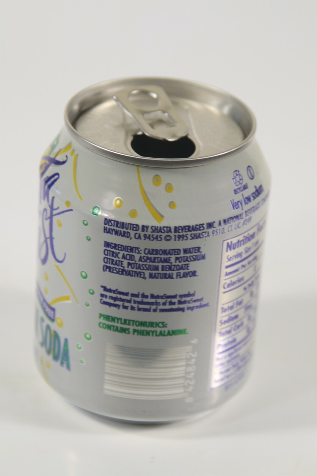 Shasta Twist Diet Lemon Lime Soda Can - 8oz | eBay