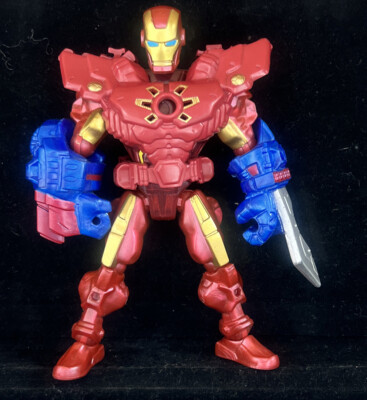 Hasbro Marvel Super Hero Mashers Iron Man 6” Action Figure Red Gold ...