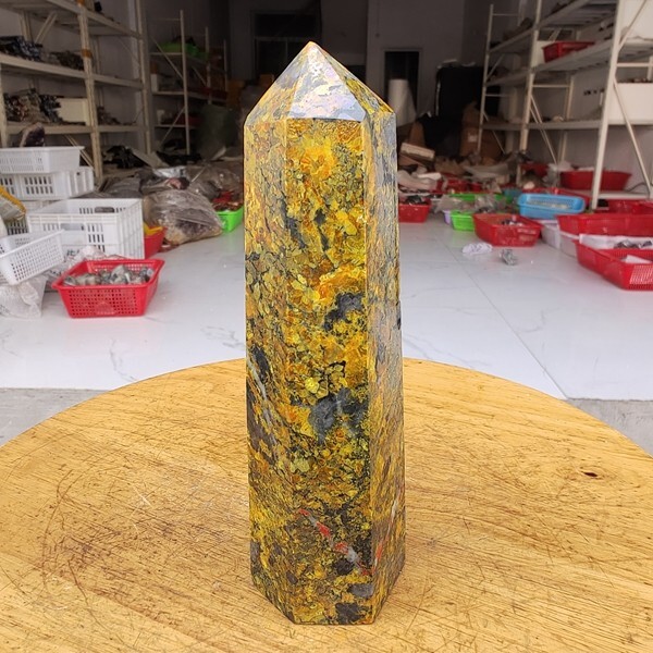 520g Natural Realgar Ore Stone Crystal Point Obelisk Healing Mineral | eBay