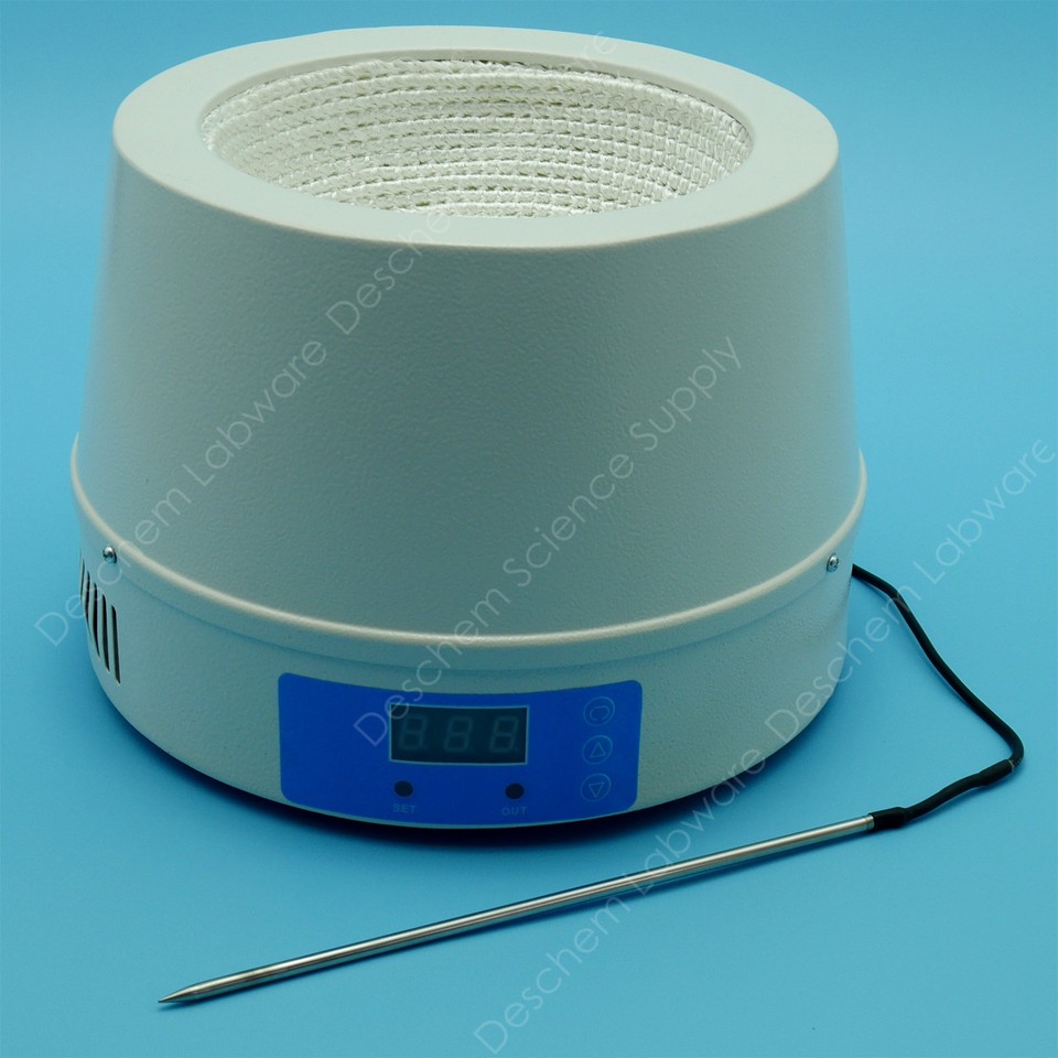2000ml Lab Heating Mantle 500W Digital Display & Thermostat Controlled ...