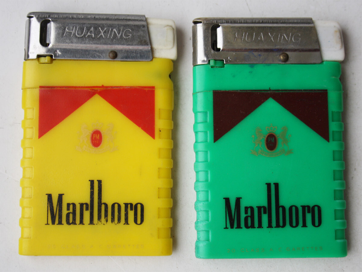 2X RARE VINTAGE 90'S MARLBORO SLIM GAS LIGHTERS NEW UNUSED NOS ! | eBay