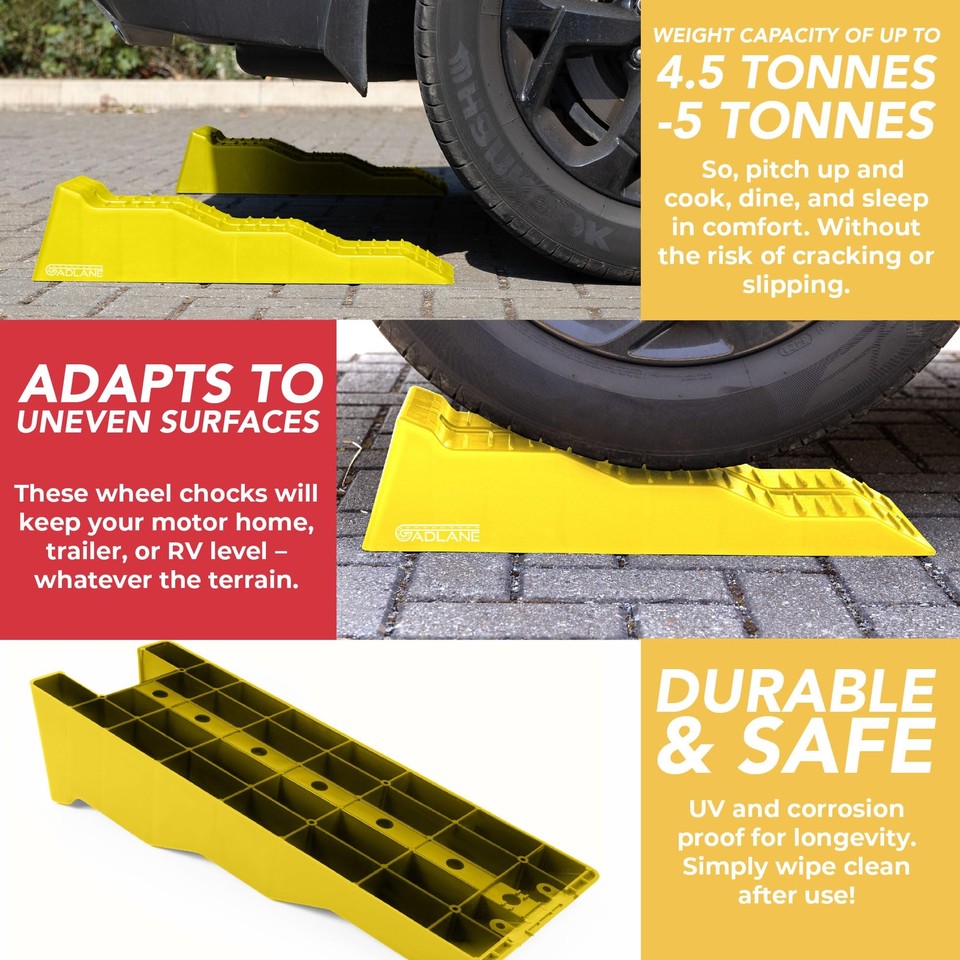 GADLANE Caravan Levelling Ramp Set Heavy Duty Motorhome 4.5 Tonnes ...