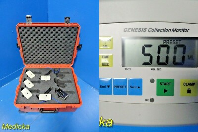 5X Genesis CM350 Blood Collection Monitor W/ Case & One Adapter ~ 19074 ...