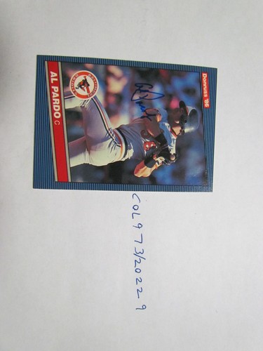 1986 Donruss Al Pardo Signed Baseball Card 5 | eBay