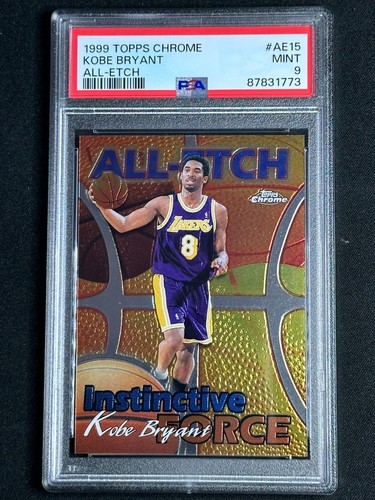 1999 Topps Chrome All-Etch Kobe Bryant #AE15 PSA 9 MINT Lakers HOF GOAT ...