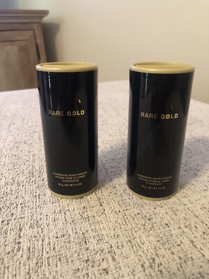Avon Rare Gold Shimmering Body Powder Talc LOT OF 2 TWO 1.4 Oz New | eBay