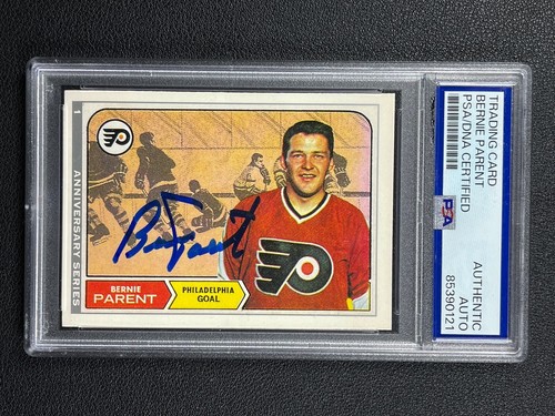 BERNIE PARENT 1992-93 OPC HOCKEY #89 ANNIVERSARY AUTOGRAPH PSA/DNA AUTH ...