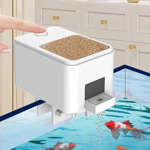 Auto Food Feeding 100ml Automatic Fish Feeder for Turtle Everyday ...
