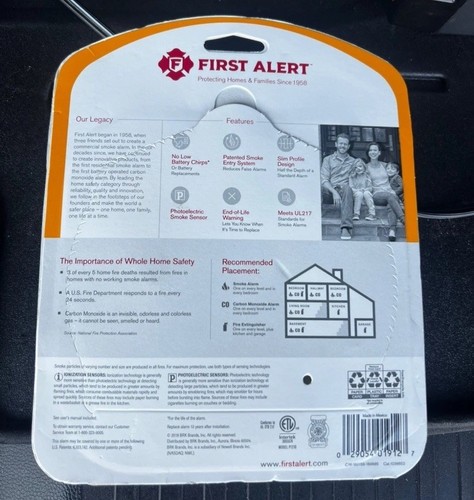 2x First Alert Lithium Powercell Smoke Alarm P1210 Brand New Sealed 10 ...