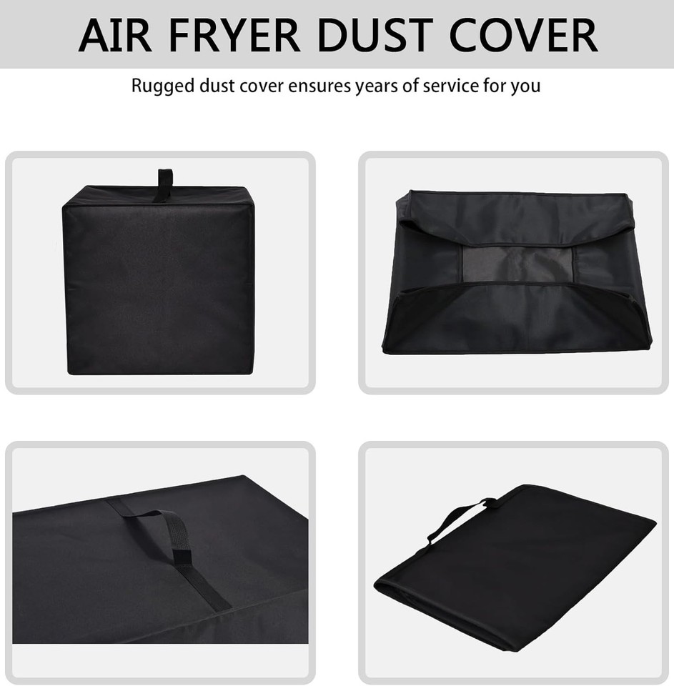 Air Fryer Cover for COSORI 6-Qt Fryer, Heavy Duty Heat-Resistant Black ...