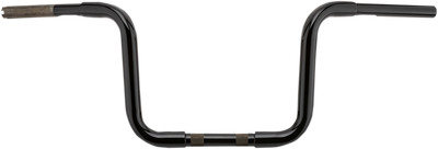 Todd's Cycle 1 1/4" Beater Bars Gloss Black 1" Center Mount Area 0601 ...