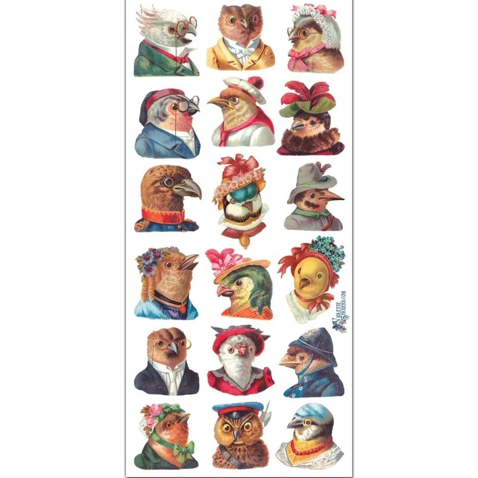 Chatty Bird Stickers - 2 NEW Sticker Sheets for Stationary ...