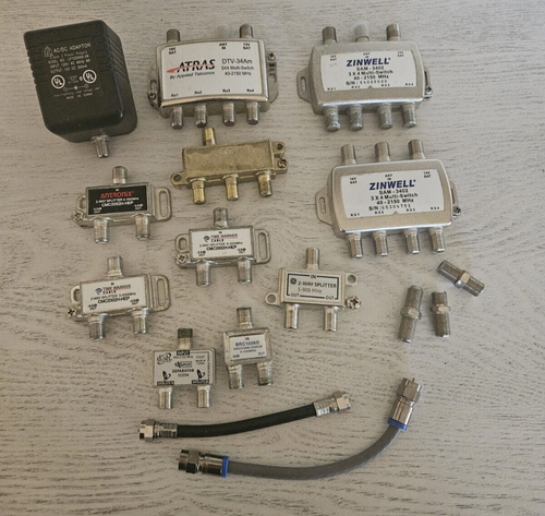 16 pc Cable Guy's LOT Multi-Switch Splitter Coupler Separator Coax ...