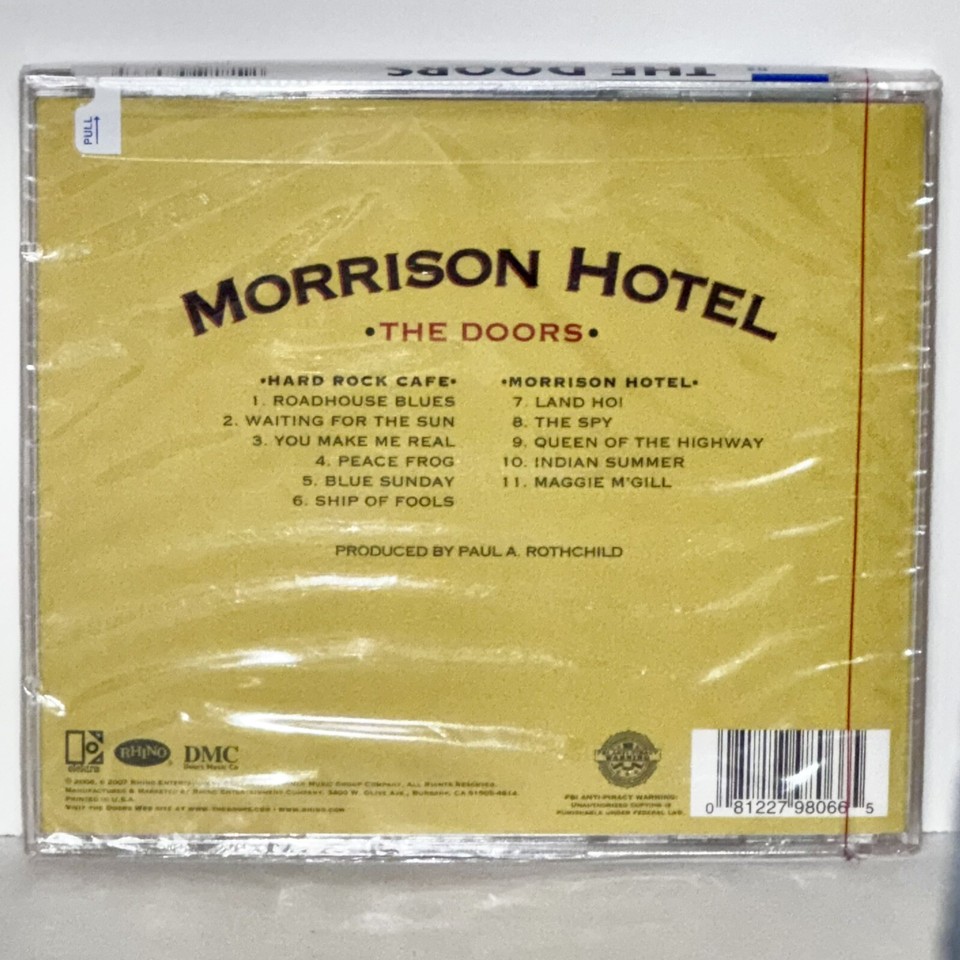 Factory Sealed (shrink wrapped) Morrison Hotel by Doors CD | eBay